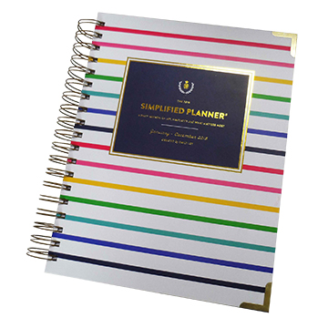 Rainbow-stripe personal planner | Global Sources
