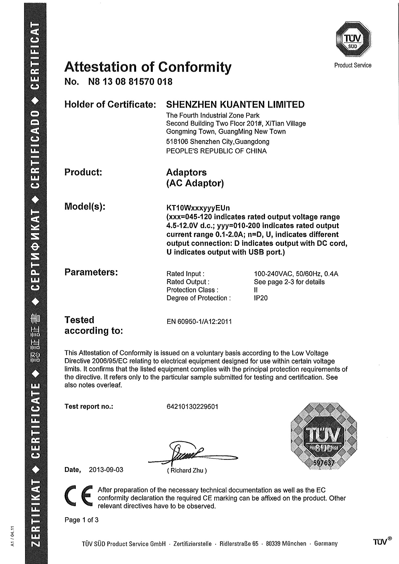 Buy Wholesale China Kc Approved Ac Adapter, Ac Dc Power Supply 5w,slim Design & Kc Approved Ac ...