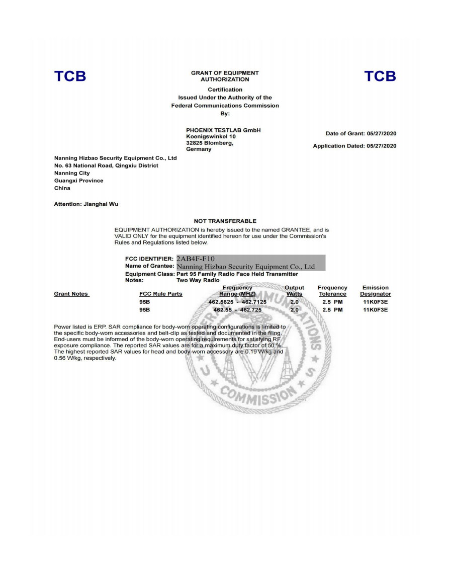 2w Uhf Kt10 Bluetooth Walkie Talkie Two Way Radio With Fcc And Ic ...