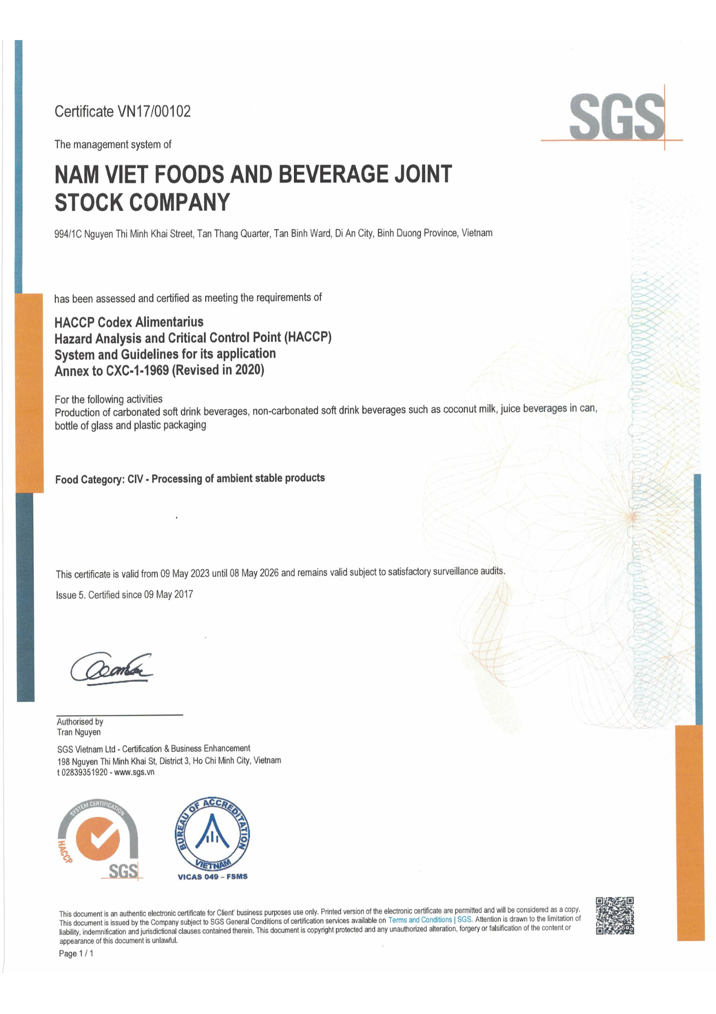 Company Overview of Vietnam Fruit & Vegetable Manufacturer - NAM VIET ...