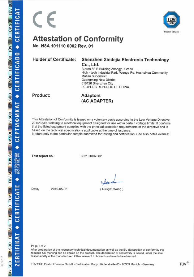 72W High-quality power adapter with complete certificate, Power supply ...