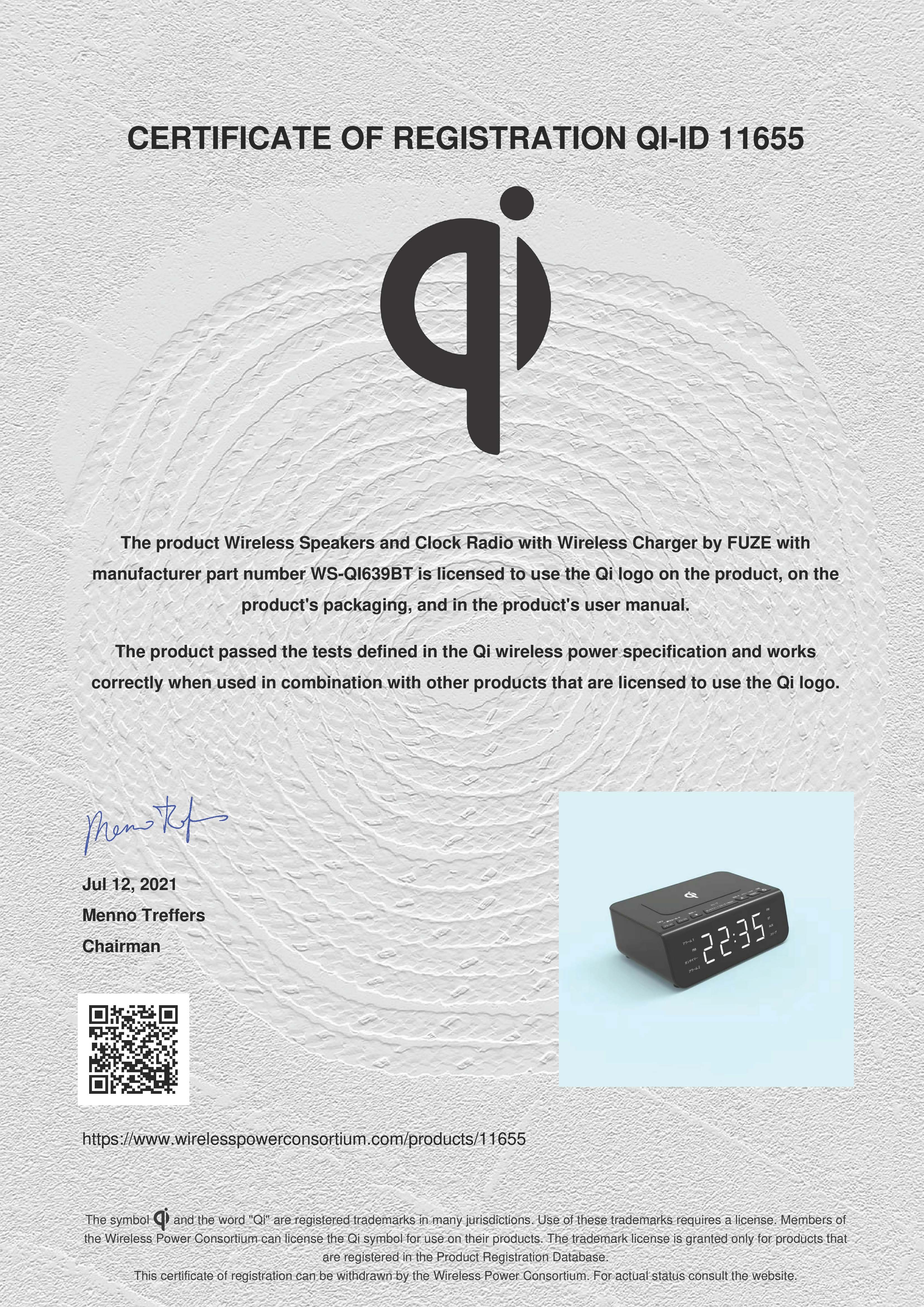 Buy Wholesale China Bluetooth 5.0 Clock Radio, Digital Led Display, Qi ...