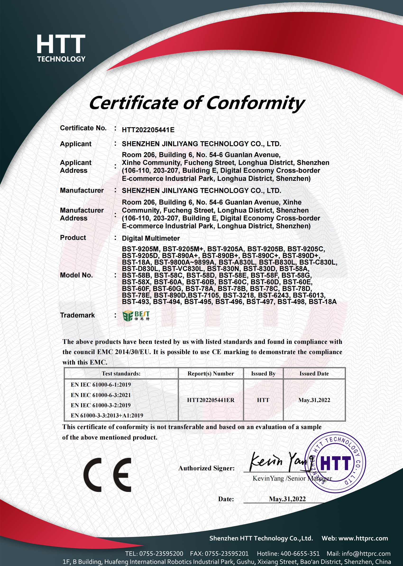 Buy Wholesale China Bst-9205m Digital Multimeter, Handheld Customized ...