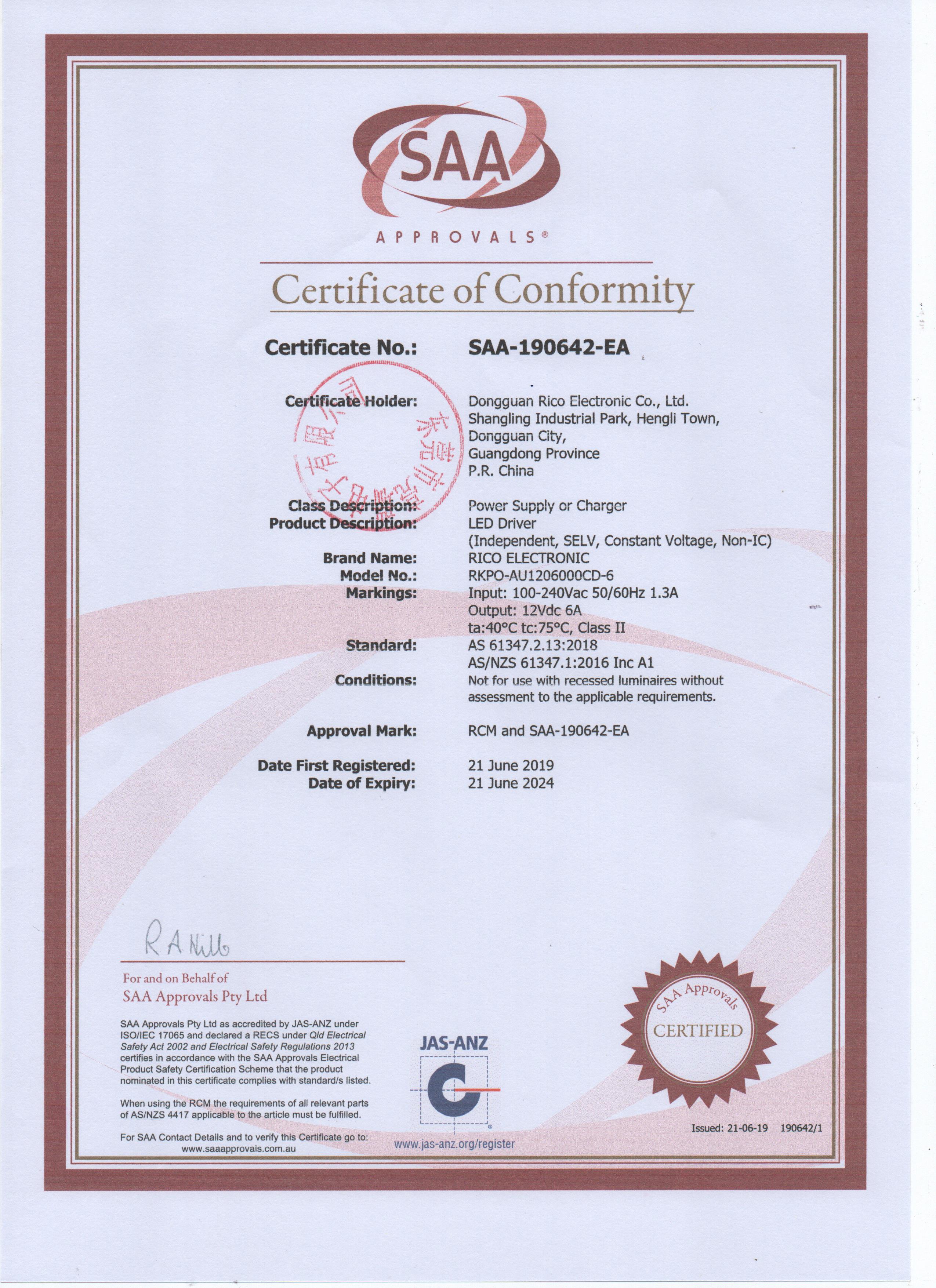 Company Overview of China Led Power Supplies Manufacturer - Dongguan Rico Electronic Co. Ltd