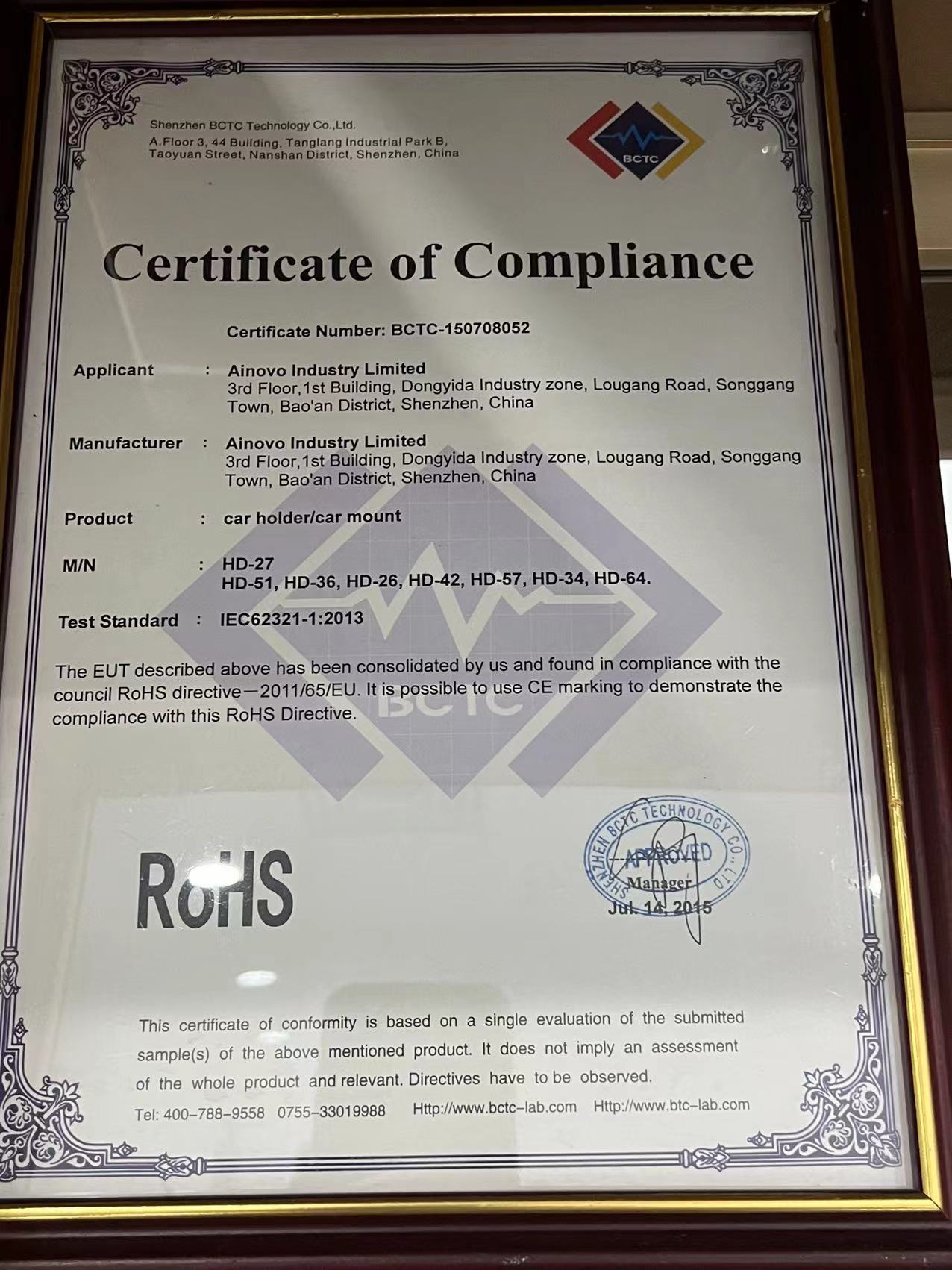 Buy China Wholesale Ce Rohs Oem Magnetic Car Holder, Car Accessory I ...