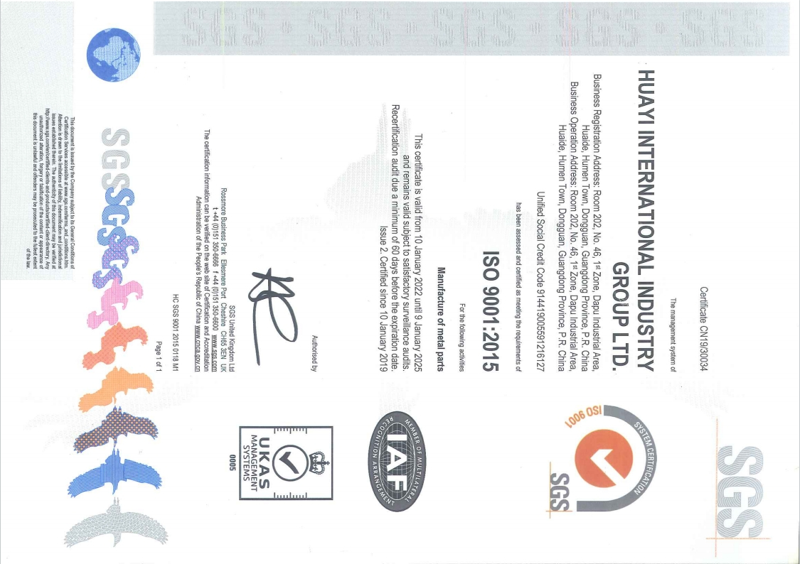 Company Overview of China Cnc Machining Parts Manufacturer - Huayi ...