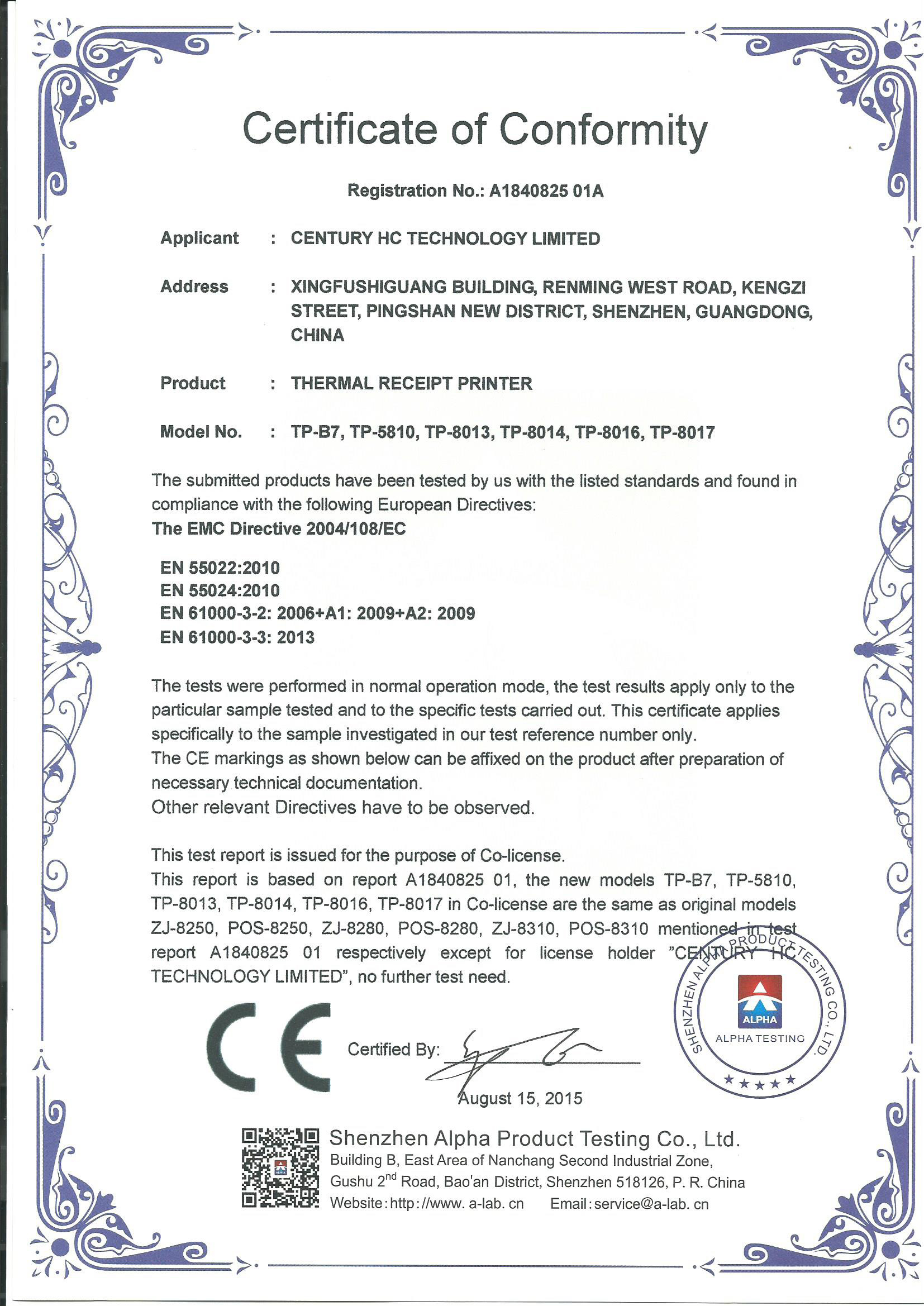 Buy Wholesale China Tp-8017 80mm Thermal Receipt Printer, Work With ...