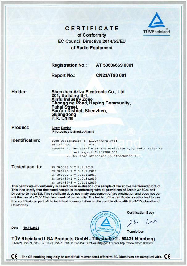 Buy Wholesale China New 10 Years Battery 85db Hotels Fire Smoke Leak ...