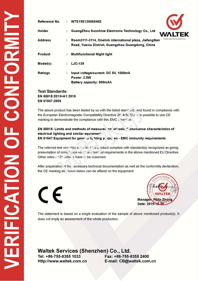 Bulk Buy China Wholesale Led Sensor Light Guangzhou Ce Certificated ...