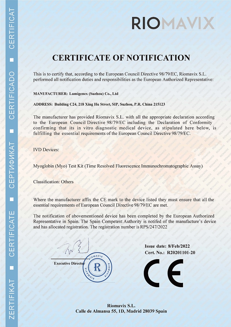 Buy Wholesale China Ce Marked Ivd Quantitative Detection Of Myo For ...
