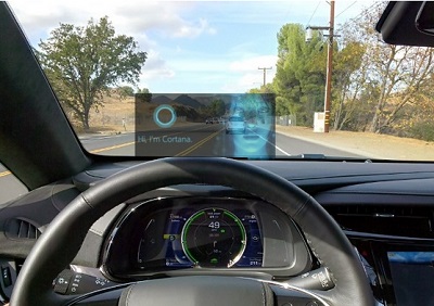 Microsoft's personal assistant Cortana coming to car HUDs | Global Sources