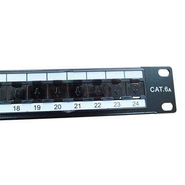 Shielded Cat 6A patch panel with 24 ports | Global Sources