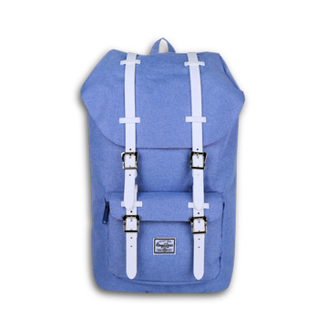 Light blue melange laptop backpack | Global Sources