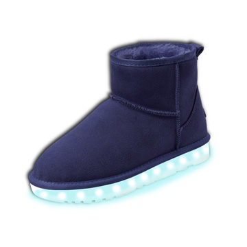 Faux suede LED snow boots | Global Sources