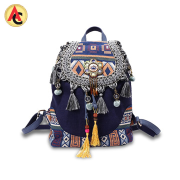 Bohemian-inspired canvas backpack | Global Sources