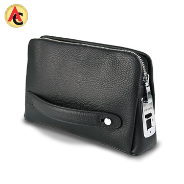 Men's clutch bag features fingerprint lock | Global Sources
