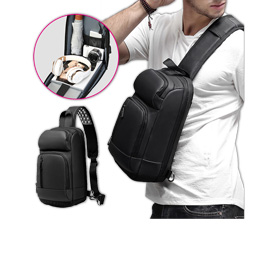 Sling backpack with fully padded interior