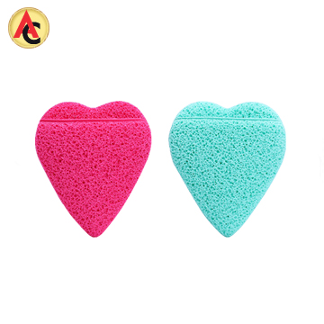 Heart-shaped facial cleaning sponge | Global Sources