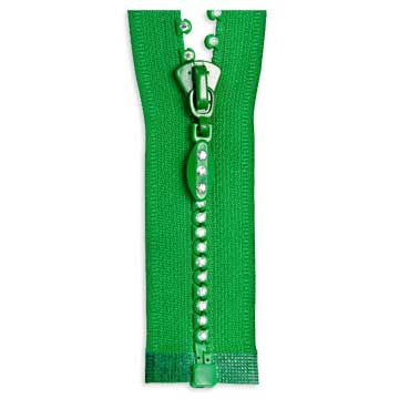 Rhinestone-adorned open-ended zipper | Global Sources