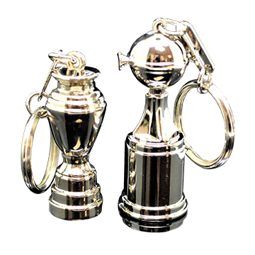 Trophy keychain with nickel plating | Global Sources