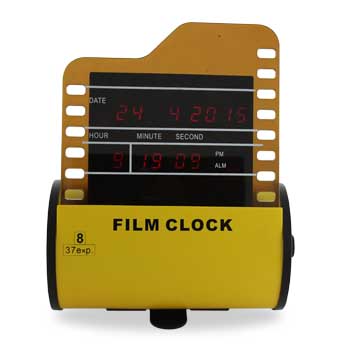 Novelty digital clock resembles roll of film | Global Sources