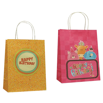 Birthday paper bag in recyclable paper | Global Sources