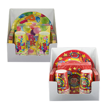 Disposable partyware set with CMYK prints | Global Sources