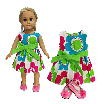 Doll clothes show vibrant floral patterns | Global Sources