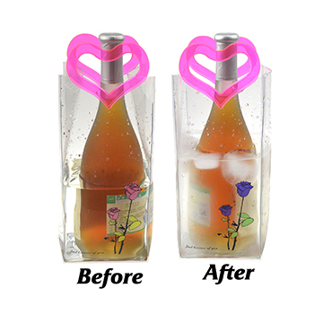 Color-changing plastic bag has heart handles | Global Sources