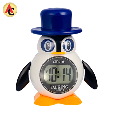 Talking penguin clock is multilingual | Global Sources