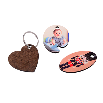 Sublimation-print MDF photo keychain | Global Sources