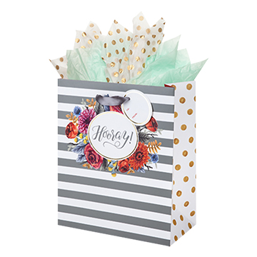 Fancy paper bag with matching tissue filling | Global Sources