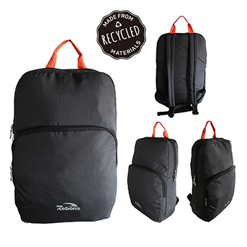 Promotional backpack uses recycled PET bottles | Global Sources