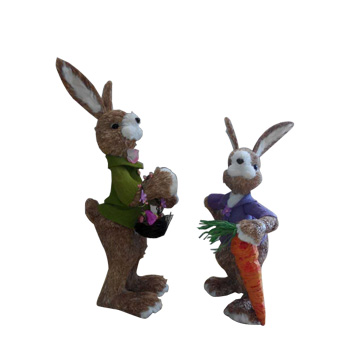 Handmade polyresin Easter rabbit figure | Global Sources