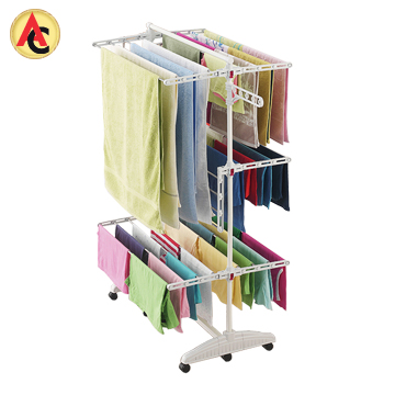 Easy-assembly mobile clothes drying rack | Global Sources