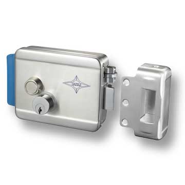 Electric gate lock with chrome-plated brass cylinder | Global Sources