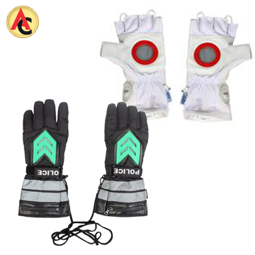 Light-, heat-emitting traffic control gloves | Global Sources