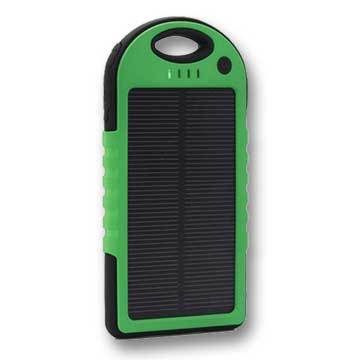 Water-resistant solar power bank packs full 5,000mAh | Global Sources