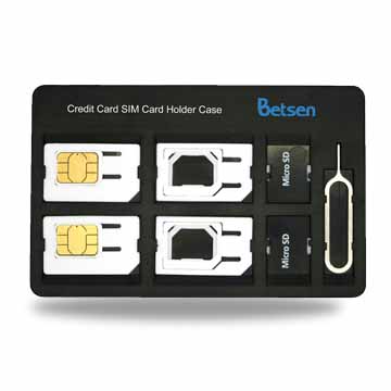 Credit card-size holder for SIM, microSD cards | Global Sources